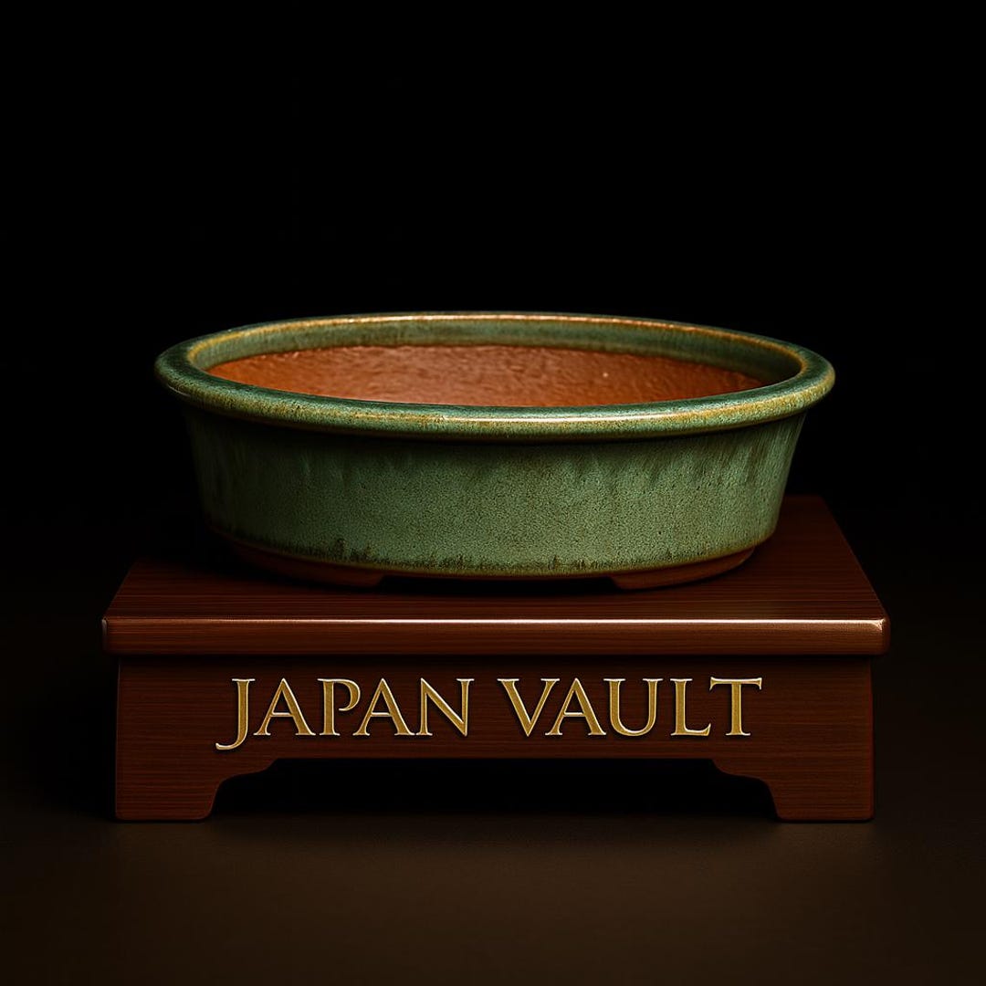 Eimei Yozan - Tokoname Oval Bonsai Pot - Japanese Bonsai Pots ...