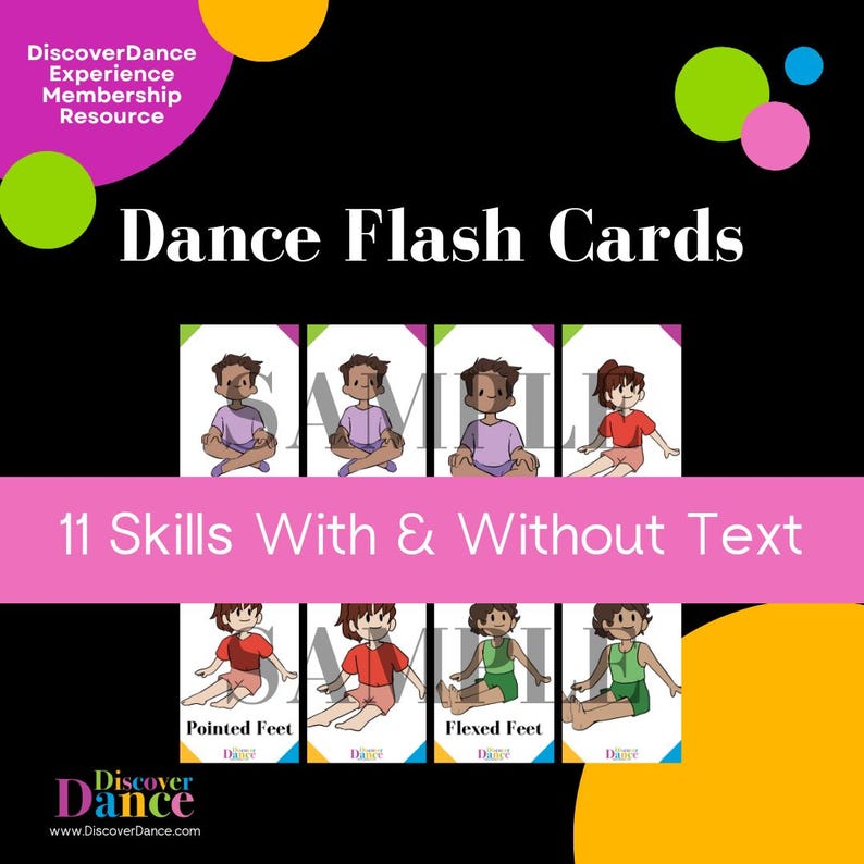 Discoverdance Flash Cards - Etsy