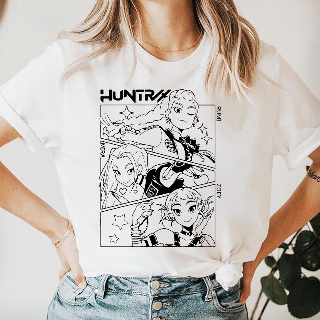 Kpop Demon Hunters PNG | Rumi, Mira, Zoey Line Art (digital Download ...