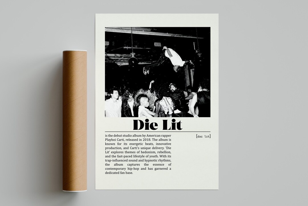 Die Lit Poster | Definition Poster | Wall Art Decor | Home Decor - Etsy