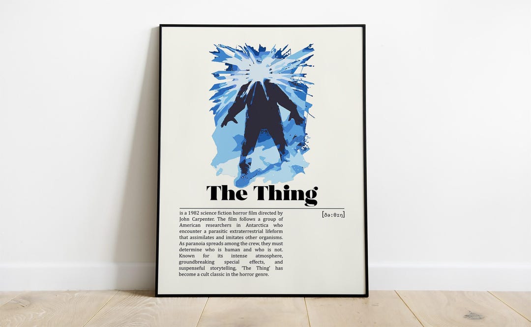The Thing Poster | John Carpenter | Minimalist Movie Poster | Vintage ...