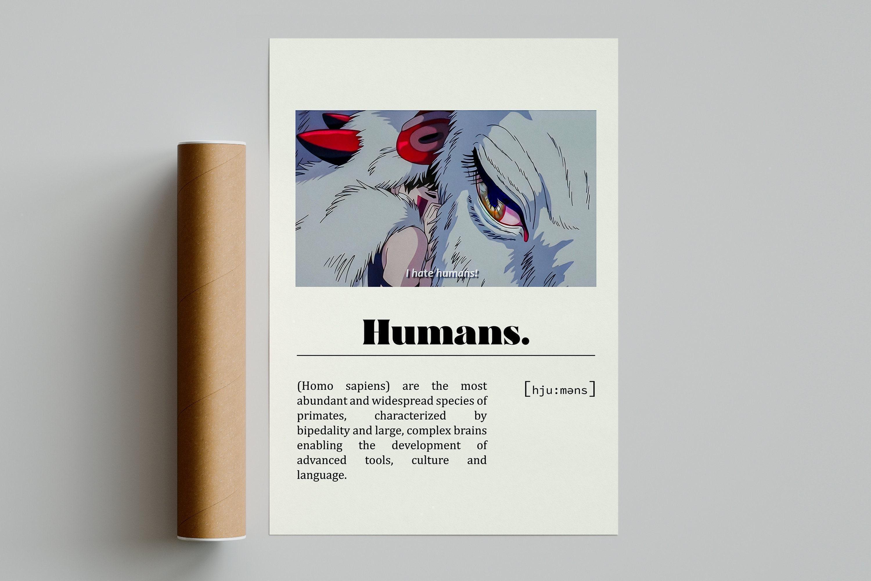 Anime Humans Poster | Definition Poster Minimalist Anime Poster ...