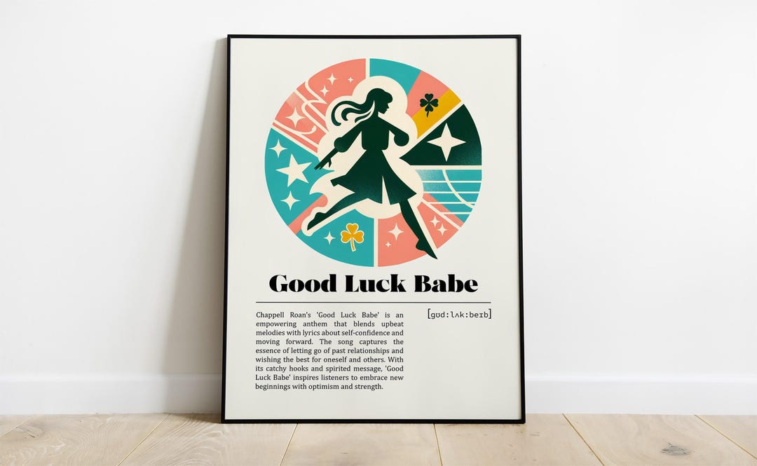 Chappell Roan Good Luck Babe Poster | Minimalist Music Poster | Vintage ...