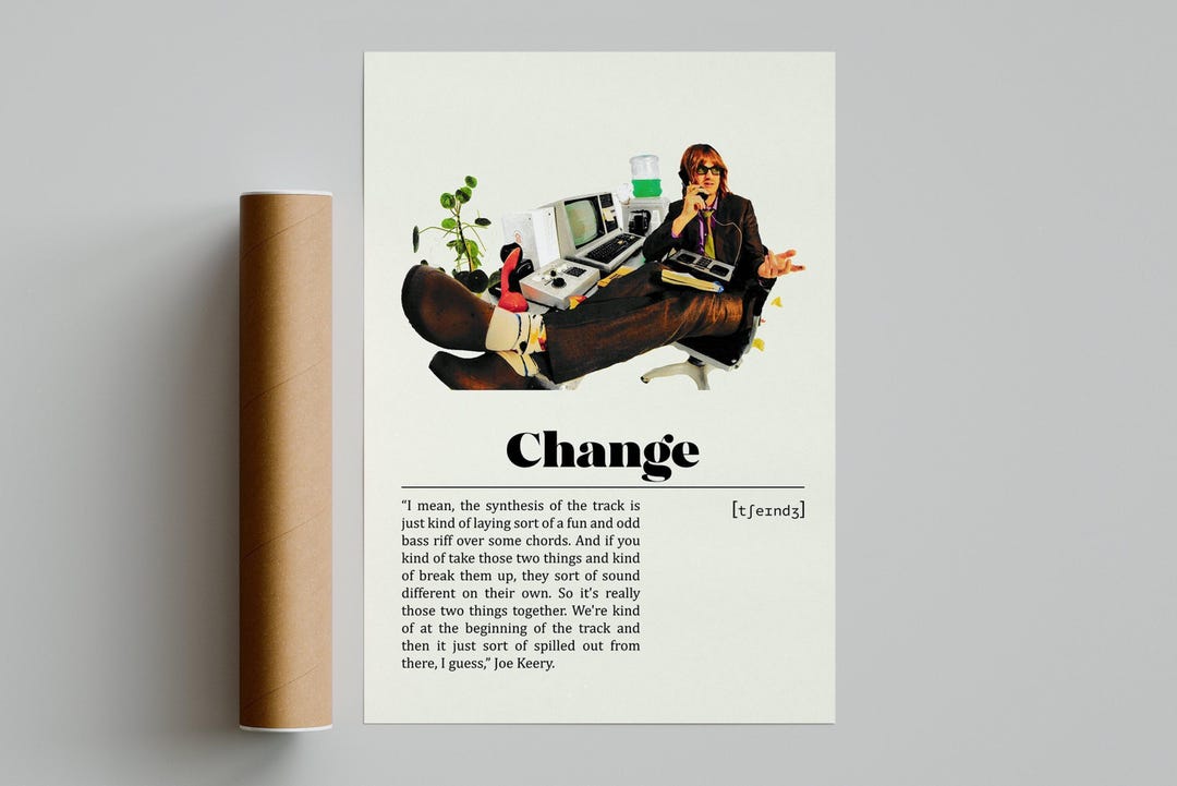 Djo Change Poster | Minimalist Music Poster | Vintage Retro Art Print ...