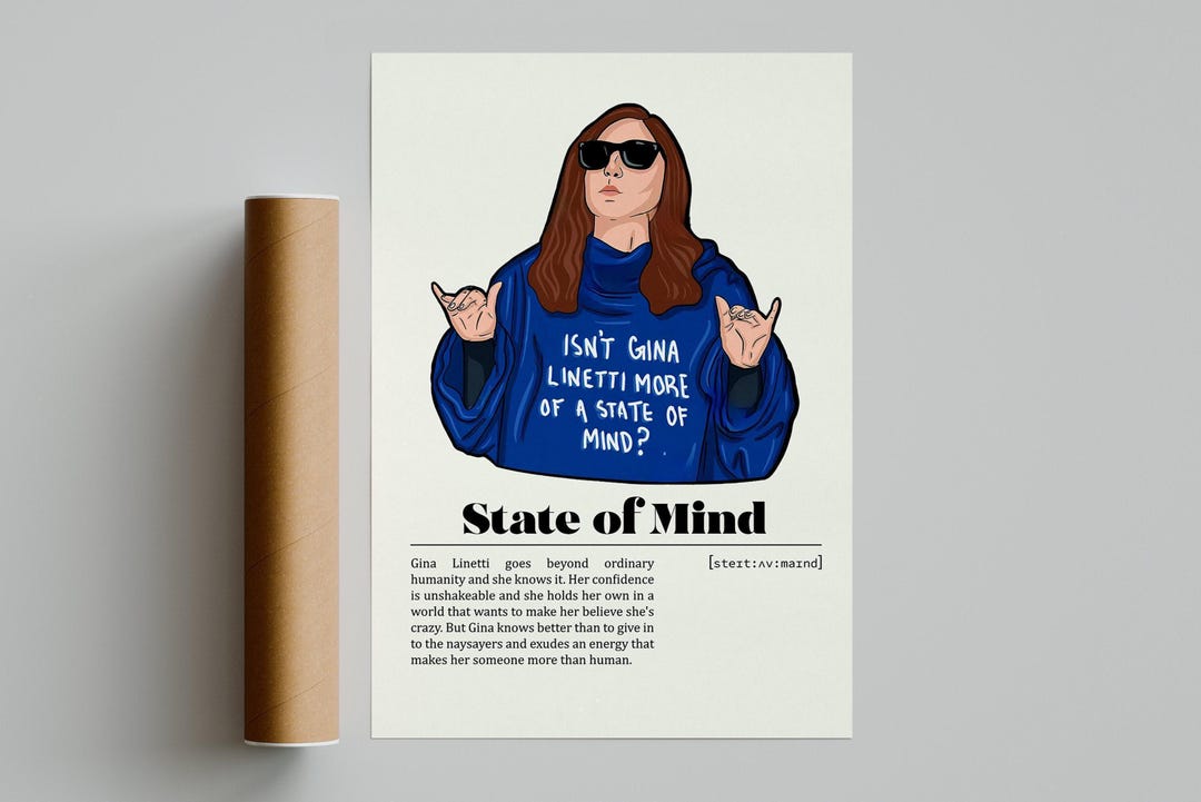 Brooklyn 99 State of Mind Poster Minimalist Tv Series Poster | Vintage ...