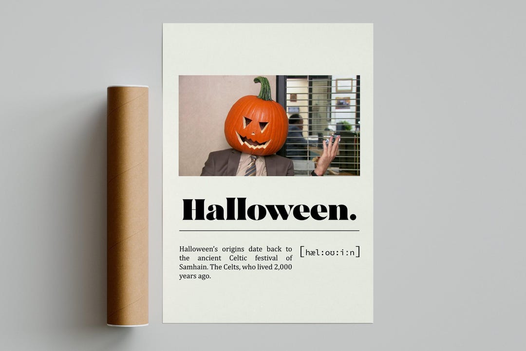 The Office Halloween Dwight Minimalist TV Show Poster | Vintage Retro ...