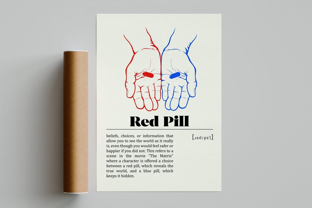 Matrix Last Red Pill Poster | Minimalist Movie Poster | Vintage Retro ...