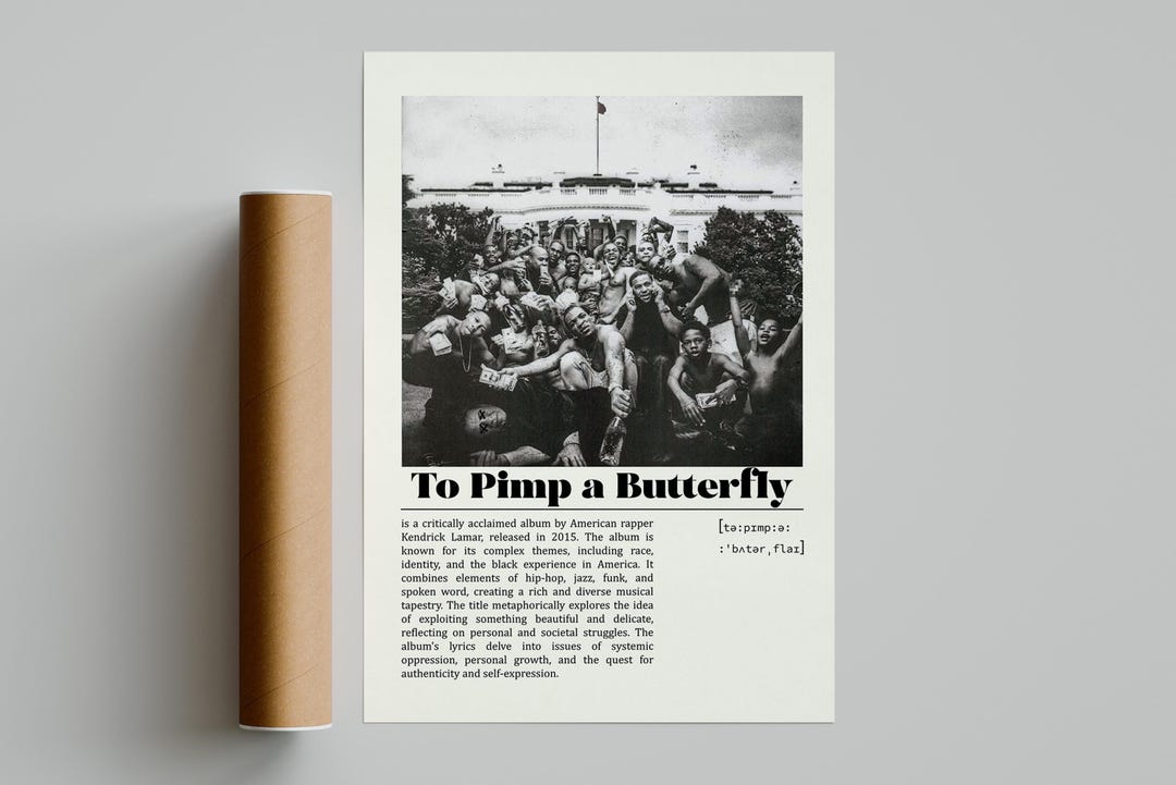Kendrick Lamar to Pimp a Butterfly Poster | Minimalist Music Poster ...