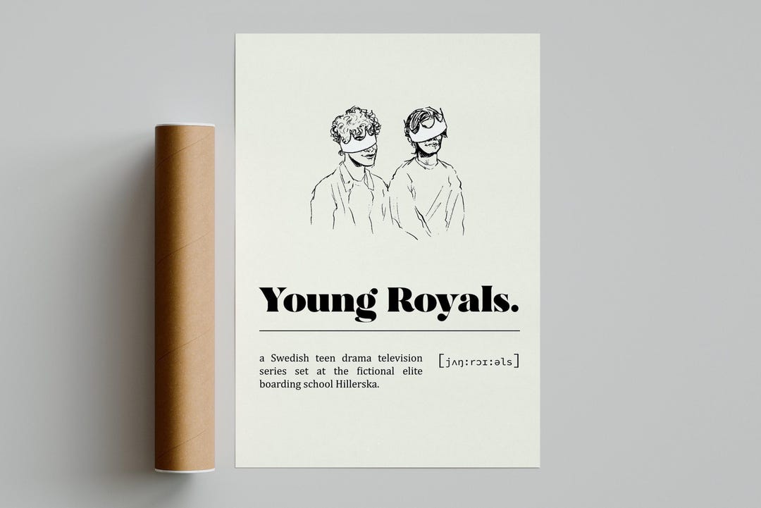 Young Royals Poster Minimalist TV Series Poster | Vintage Retro Art ...