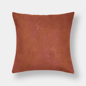 Rust Brown Mustard Orange Tan Blue Throw Pillow Mix and Match Indoor ...