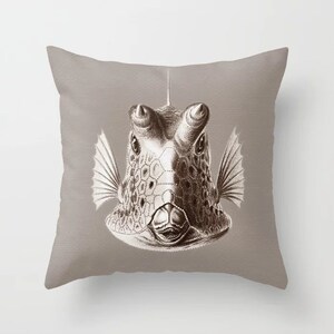 Acquario Fish Throw Pillow Mix and Match Indoor Outdoor Cushion Cover ...