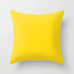 Solid Color Throw Pillow, 16 Bright Color Options, Indoor, Outdoor ...