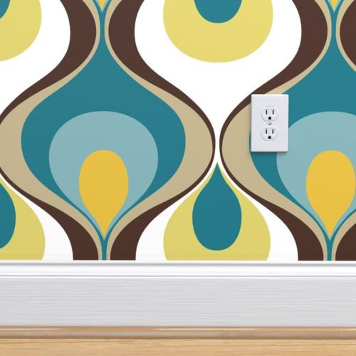 Retro Mood Wallpaper REMOVABLE Peel and Stick Self Adhesive - Etsy