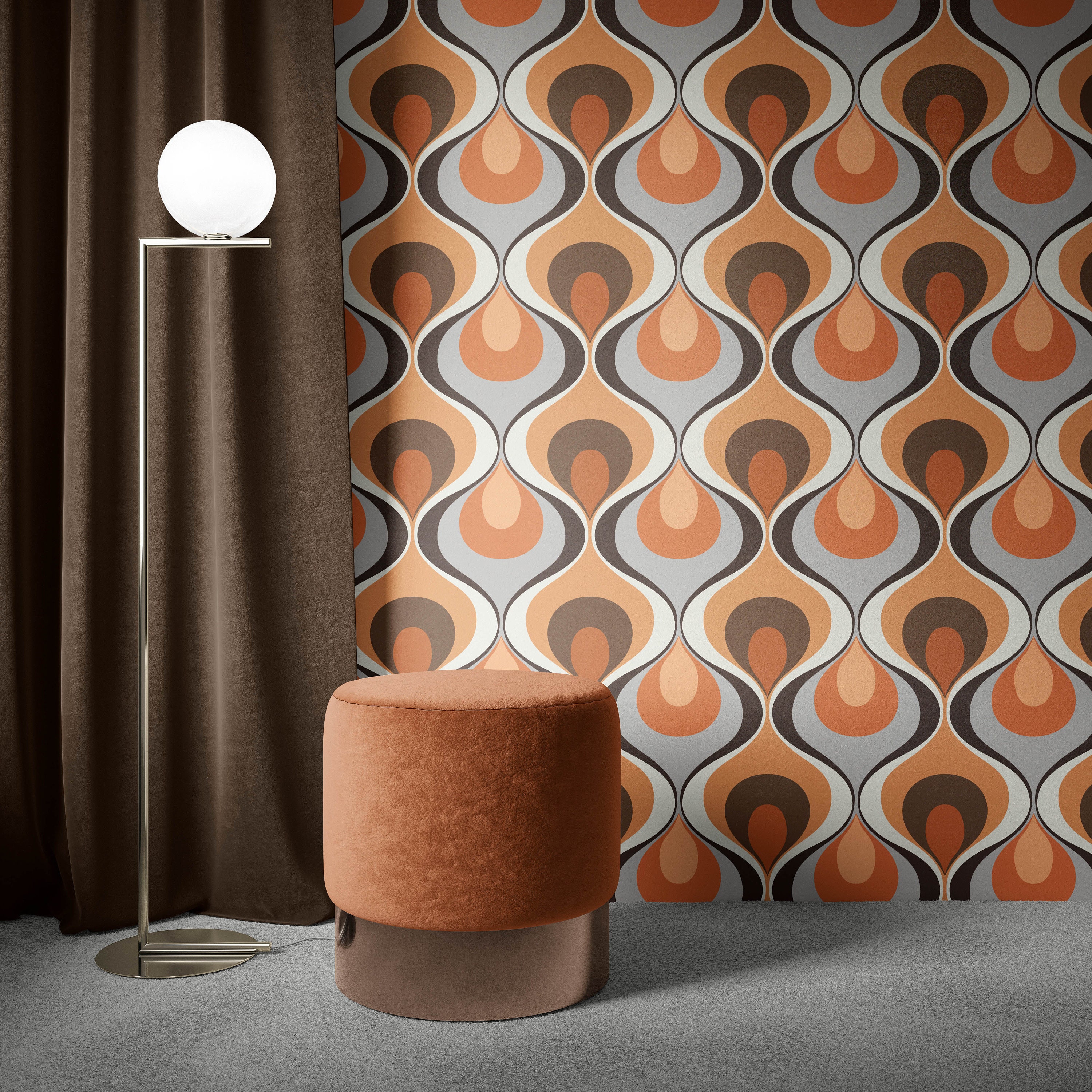 Retro Mood Wallpaper REMOVABLE Peel and Stick Self Adhesive ...