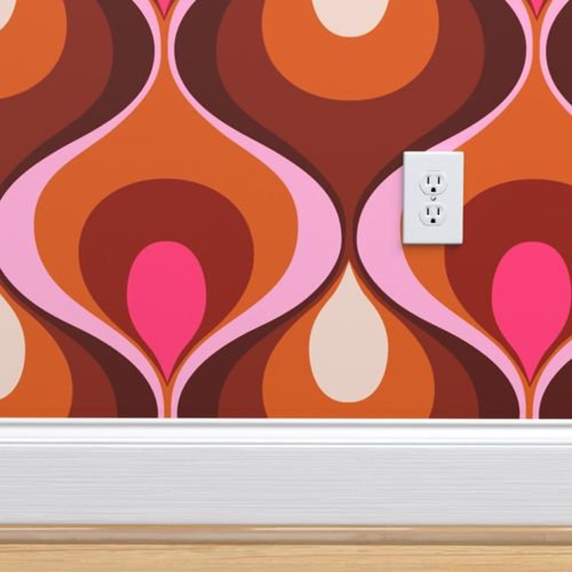 Retro Mood Wallpaper REMOVABLE Peel and Stick Self Adhesive - Etsy