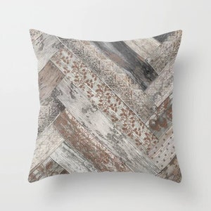 Grey Rust Brown Throw Pillow Mix and Match Indoor Outdoor Cushion Cover ...