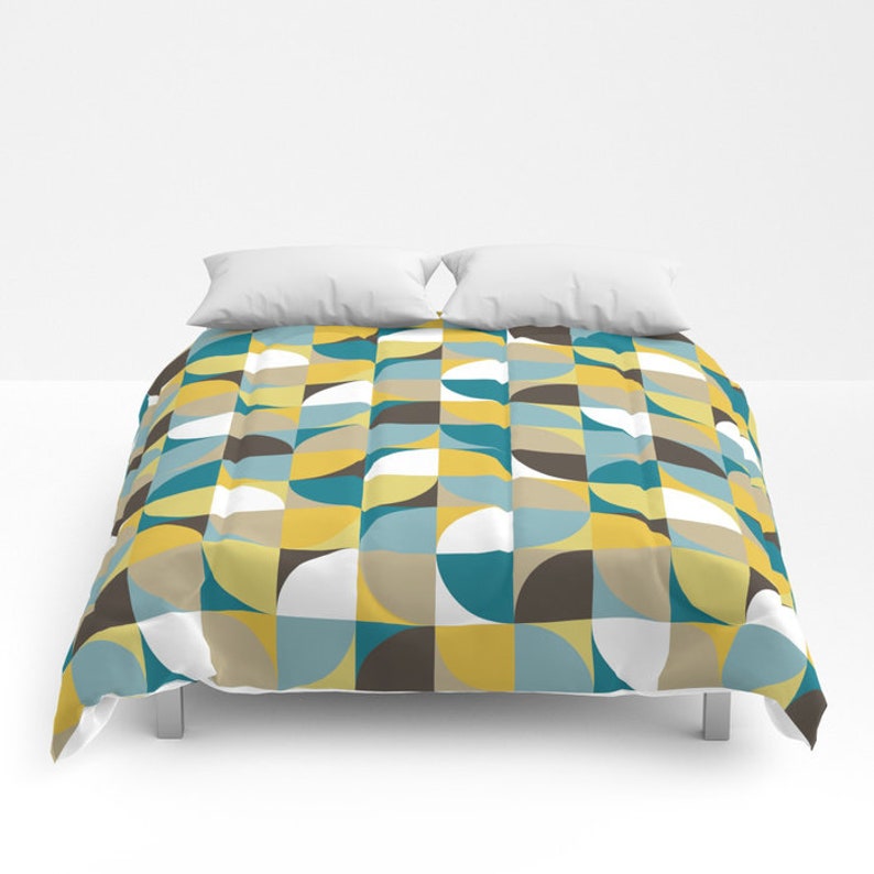 RETRO Print Duvet Cover or Comforter Bed Cover Bedding | Etsy