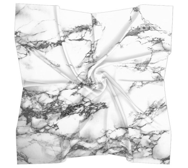 White Marble Scarf Square or Long 6 Sizes Rectangle Shawl 100% - Etsy