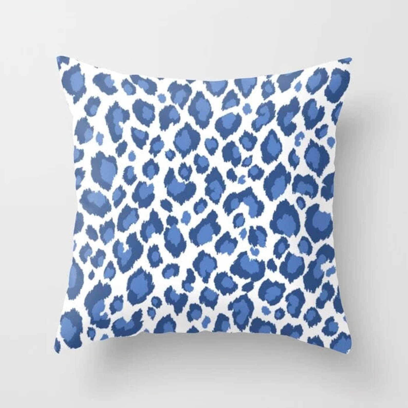 Classic Blue White Throw Pillow Mix and Match Indoor Outdoor Cushion ...