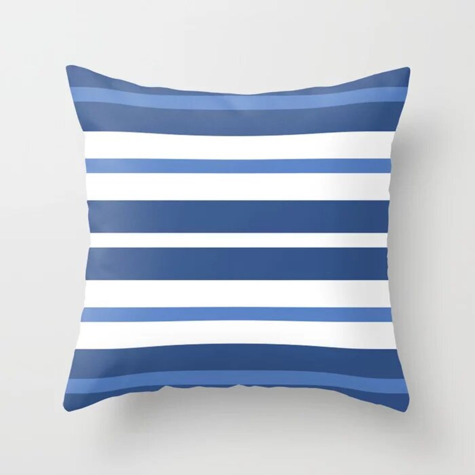 Classic Blue White Throw Pillow Mix and Match Indoor Outdoor Cushion ...
