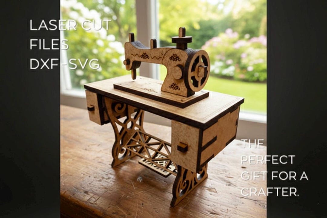 Sewing Machine Model Laser Cut Dxf - Svg - Etsy Australia