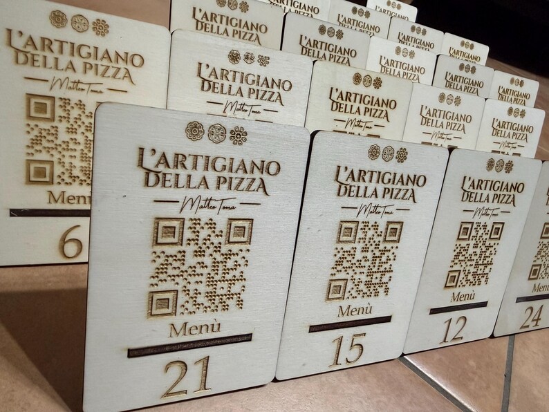 File Svg Pronto per Qr Code in Taglio Laser Personalizzabili 3mm E 4 Mm ...