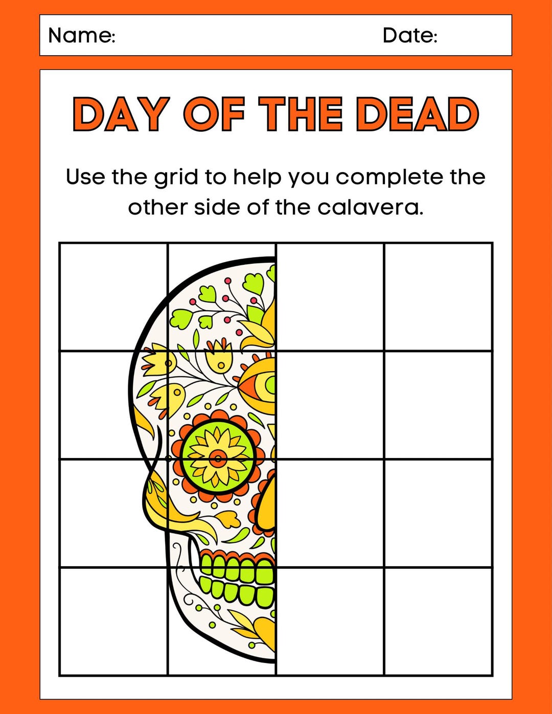 Día De Los Muertos Activity Pack - Etsy