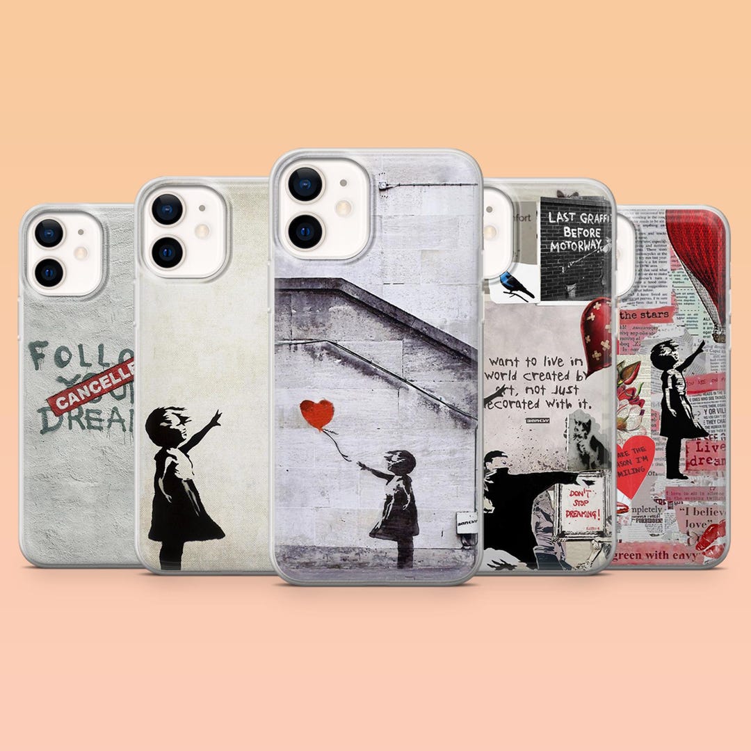 Banksy Phone Case Street Art Anonymous Cover for iPhone 17pro, 16, 15 ...