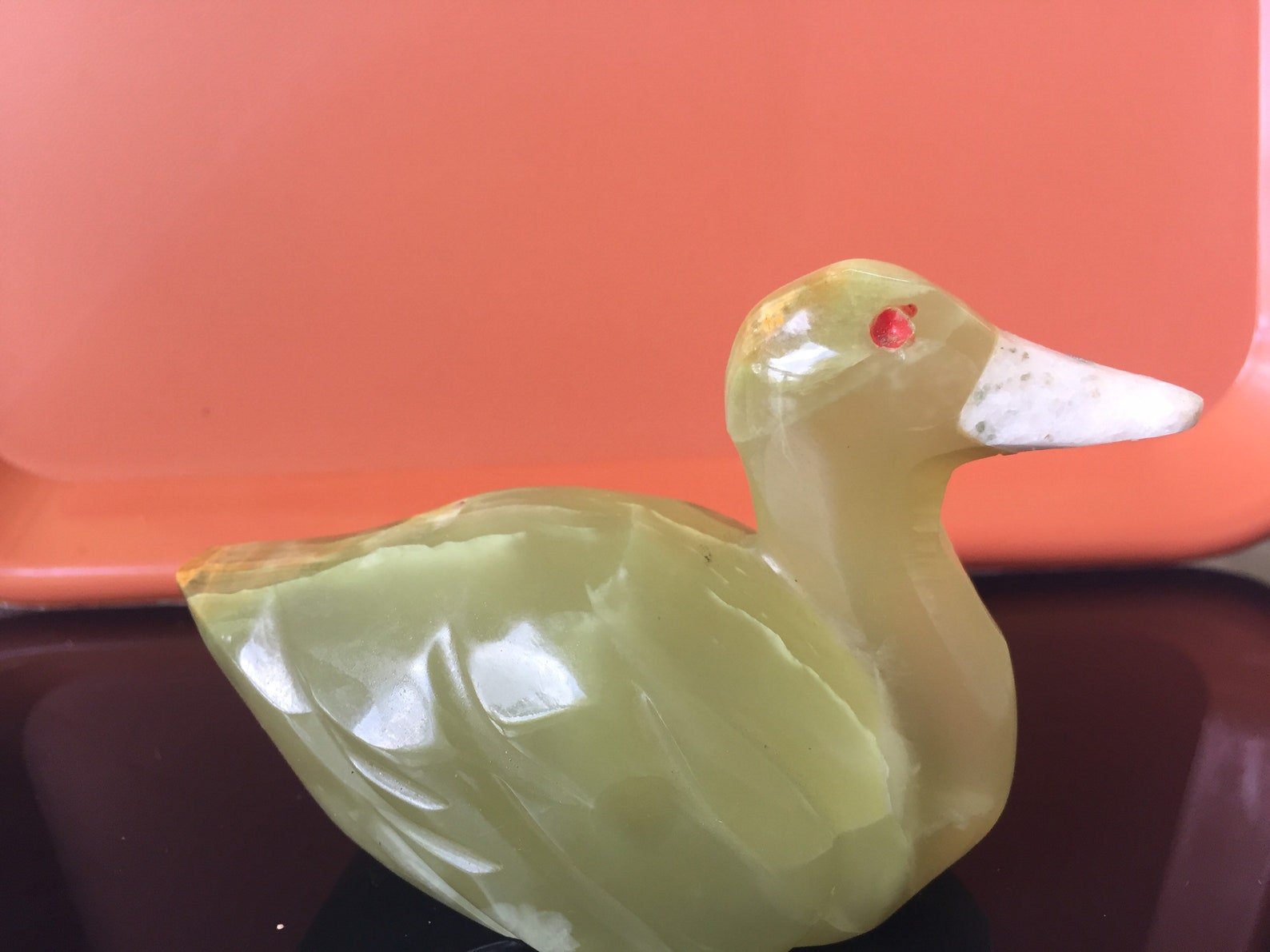 Mid Century Duck Carved Onyx Marble Alabaster - Etsy