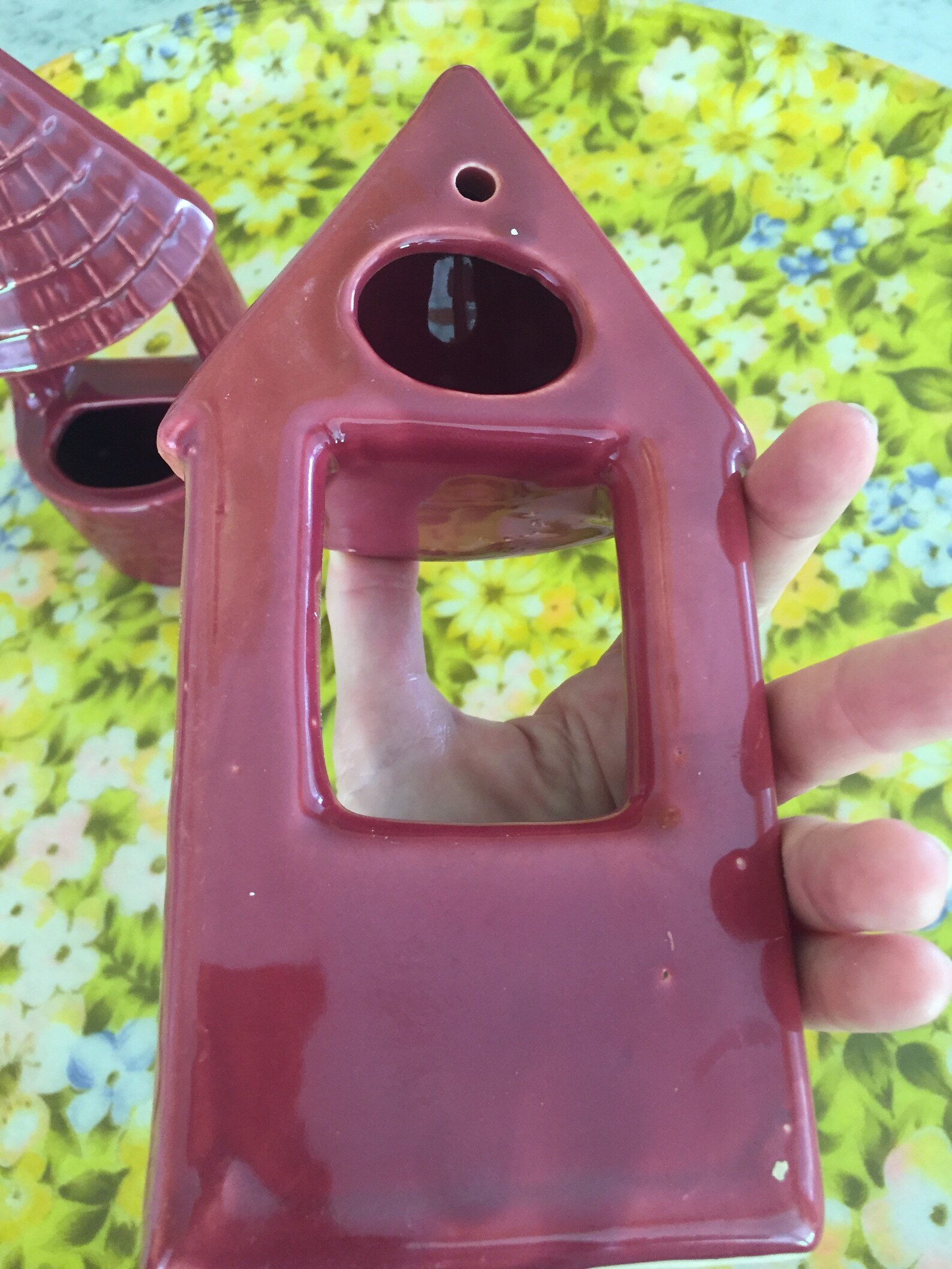 Mid Century Glazed Ceramic Wall Pockets Set of 2 Vintage Wall - Etsy