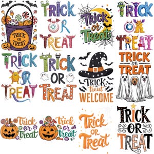 Halloween Kids PNG Bundle | Trick or Treat PNG Designs | Cute Halloween ...