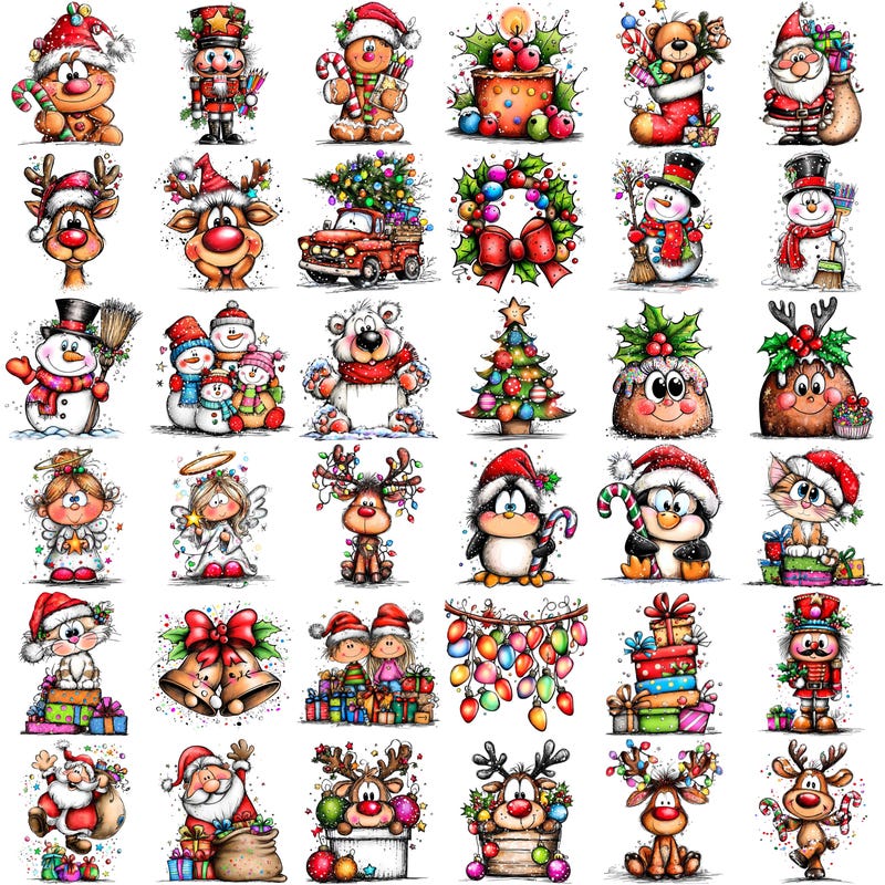 Cute Holiday Clipart - Etsy