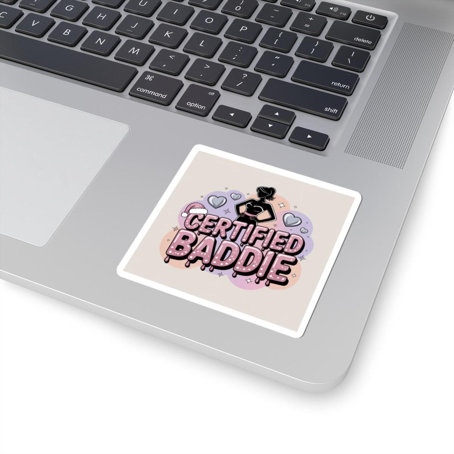 Certified Baddie Sticker | Retro Pastel Badge, Kawaii Heart Decal - Etsy