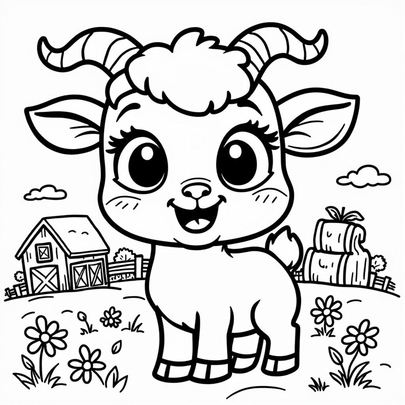 25 Farm Themed Coloring Sheets! - Etsy Canada
