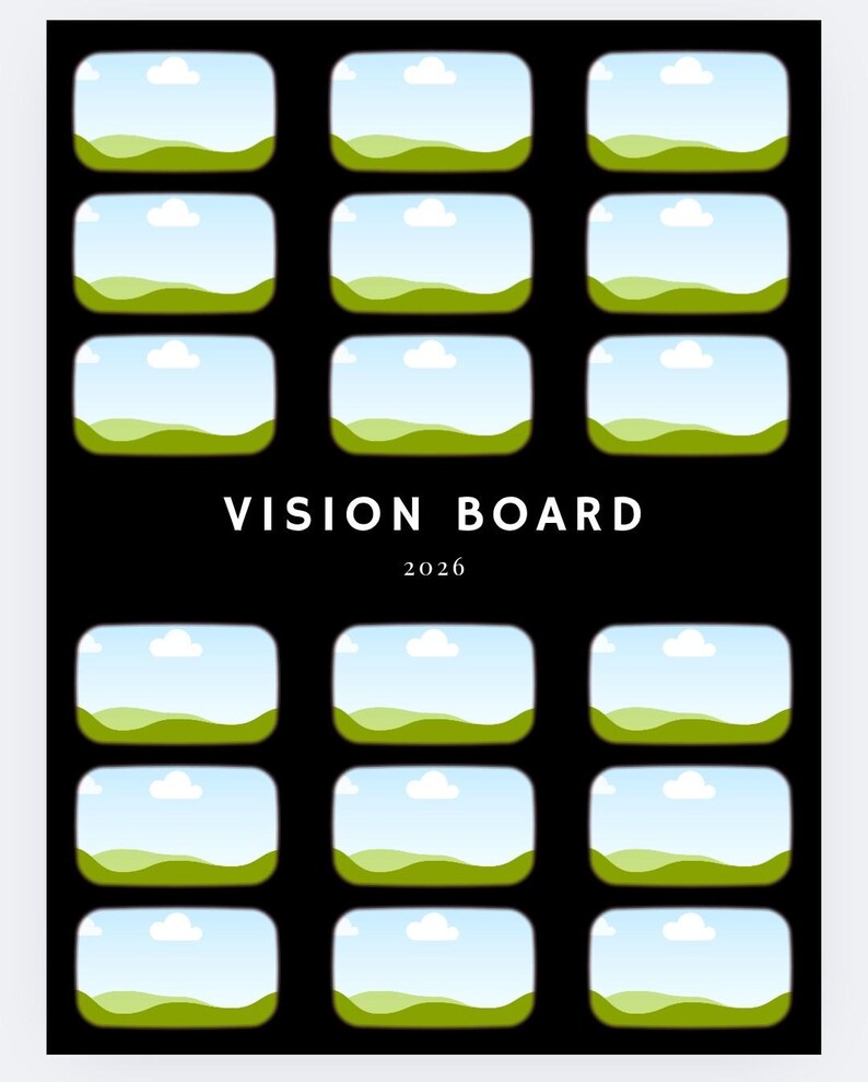 5 Canva Vision Board Templates - Etsy Canada