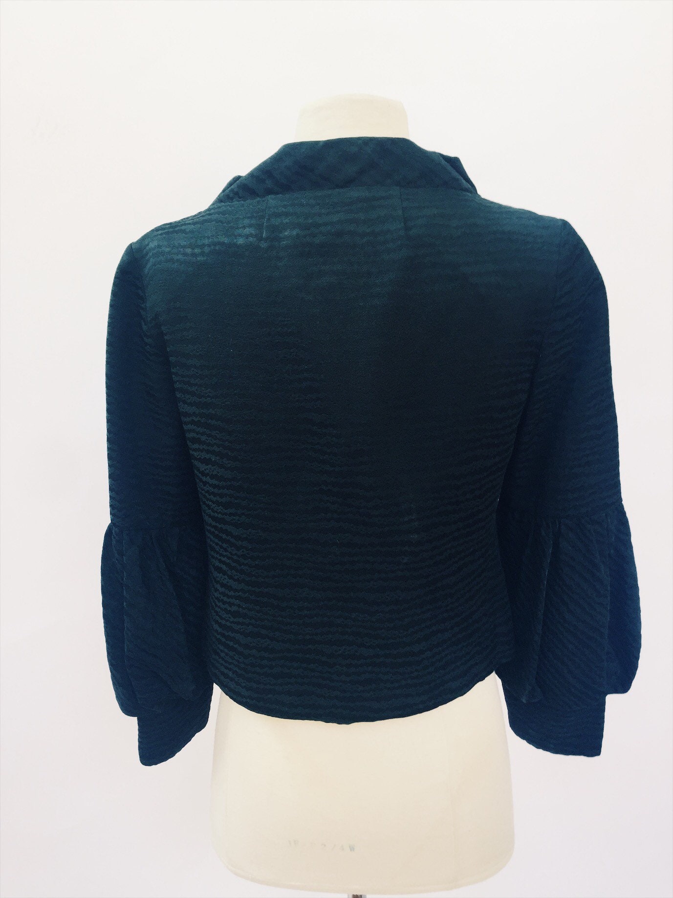 Vintage 50s Chic Black Bolero Jacket 1950s Lou-ette Short Cropped ...