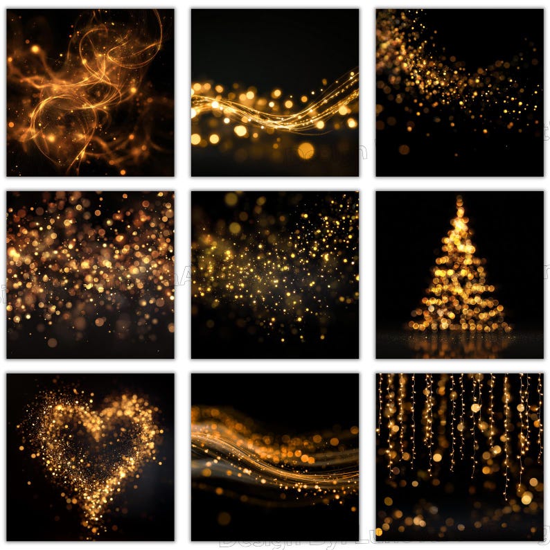 50+ Twinkle Lights Overlay PSD Megapack, Christmas Bokeh Background ...