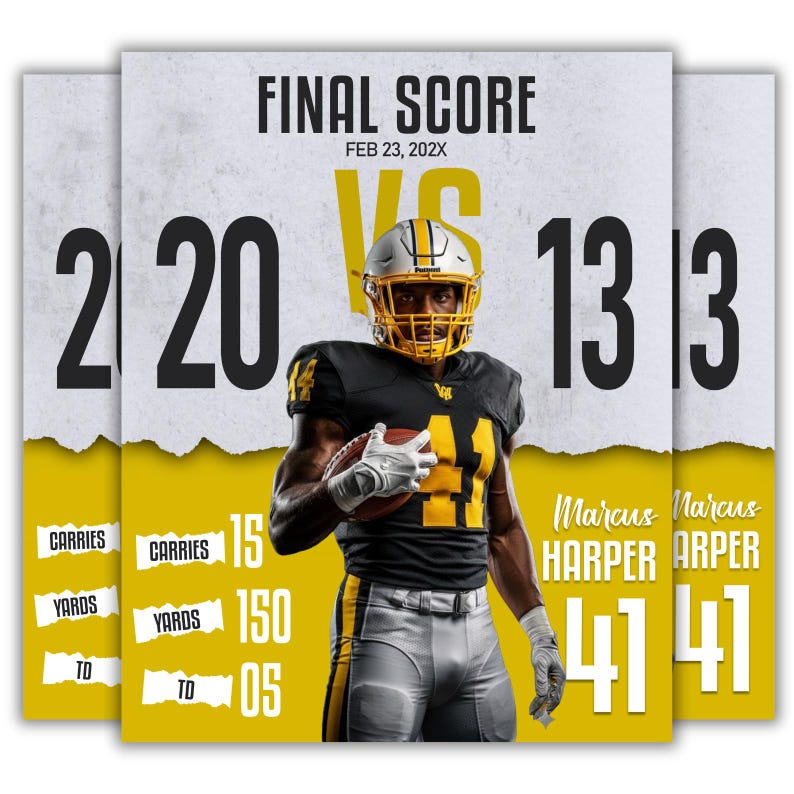 Pro-level Sports Photoshop Template Pack | Final Score, Game Day ...