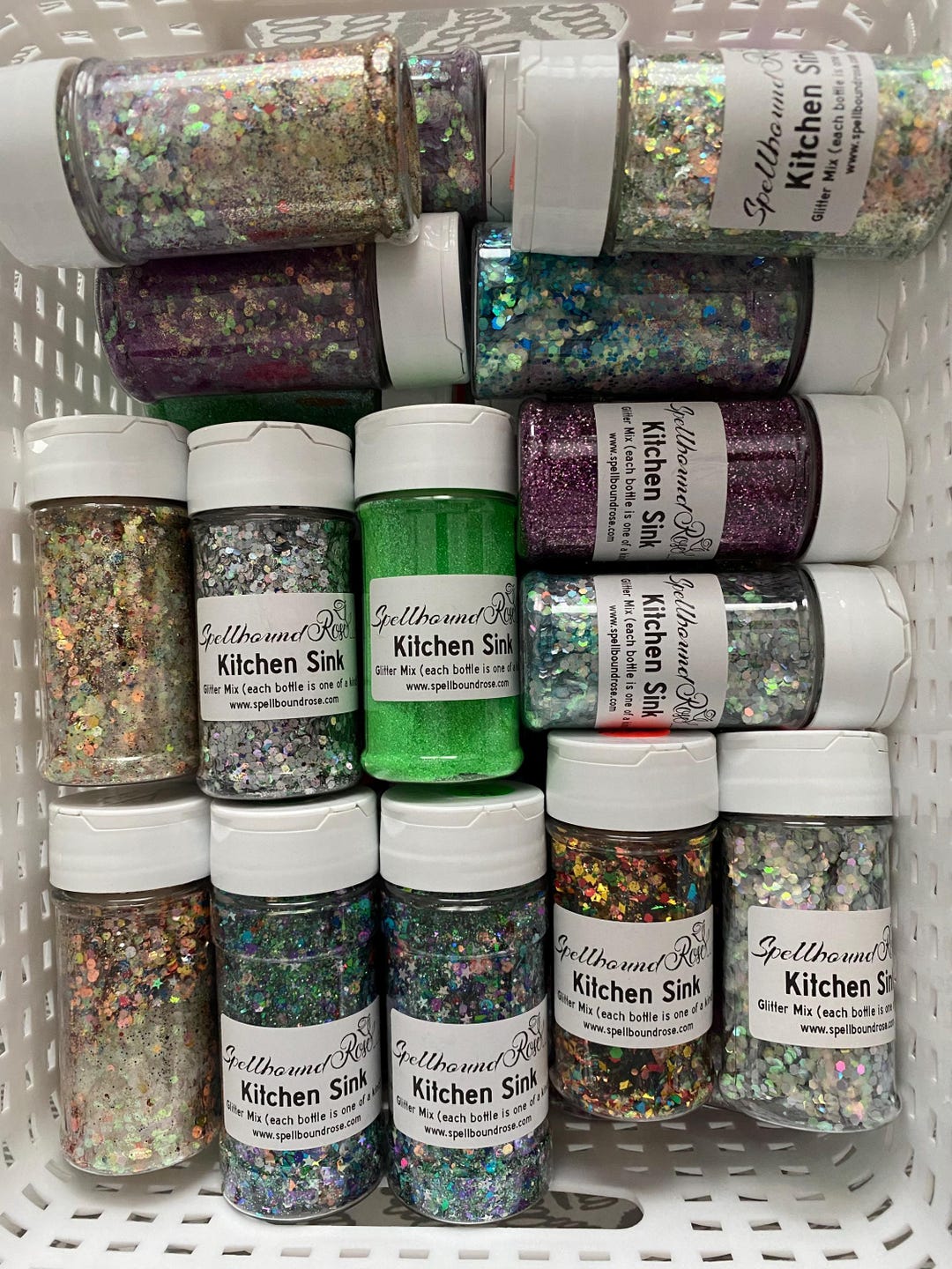 Kitchen Sink Glitter Mix, Slime Craft Supplies, Unique Chunky Shapes (2 ...
