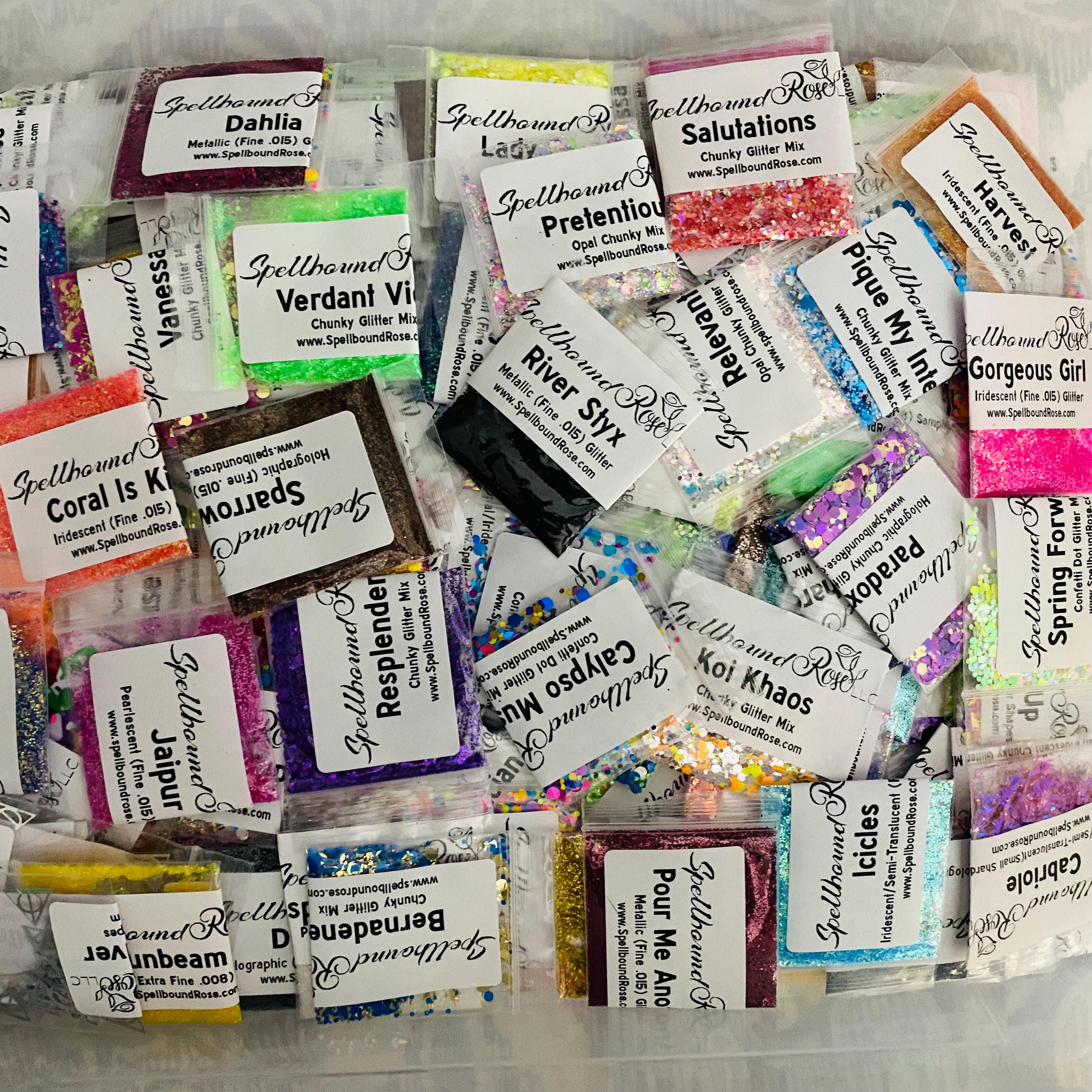 Glitter Sample Pack of 15: Fine, Chunky, Shapes, Confetti, Shards ...