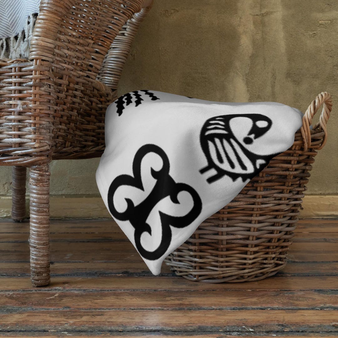 Symbols of Wisdom Throw Blanket - Etsy