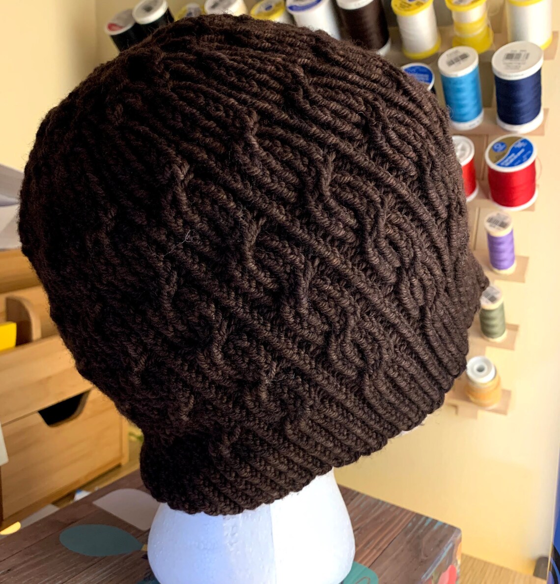 Cabled Beanie Knitting Pattern, Six Sizes (digital Pattern) - Etsy