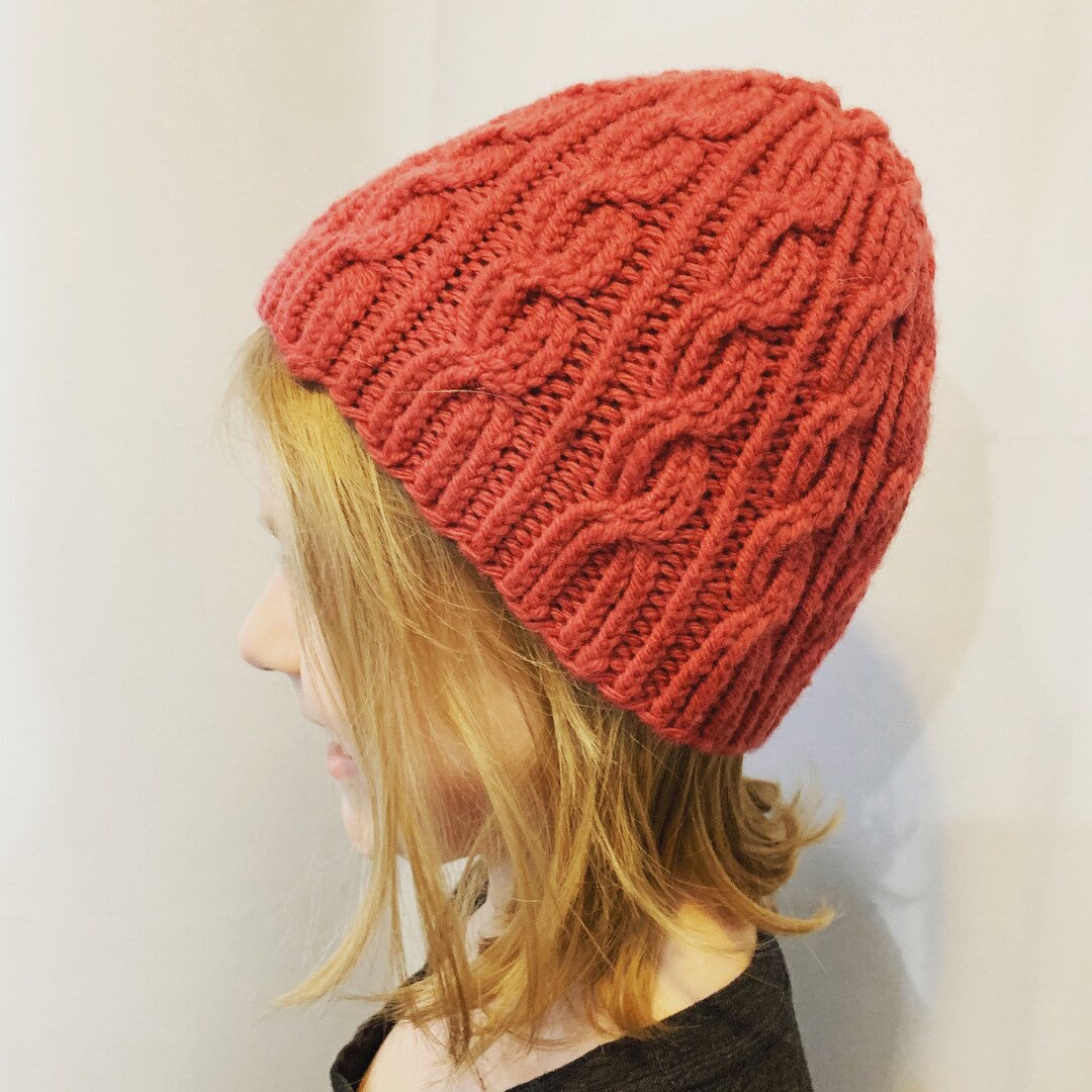 Cabled Beanie Knitting Pattern, Six Sizes (digital Pattern) - Etsy