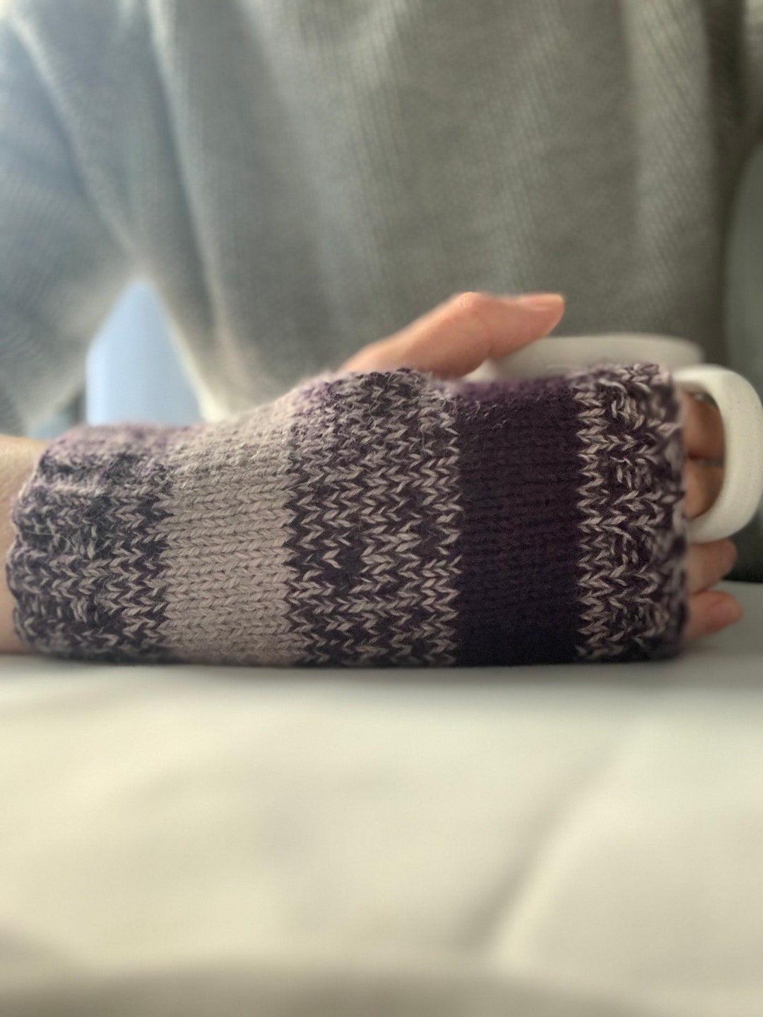 Easy Marled Mitts Knitting Pattern, Beginner Friendly (PDF Pattern) - Etsy