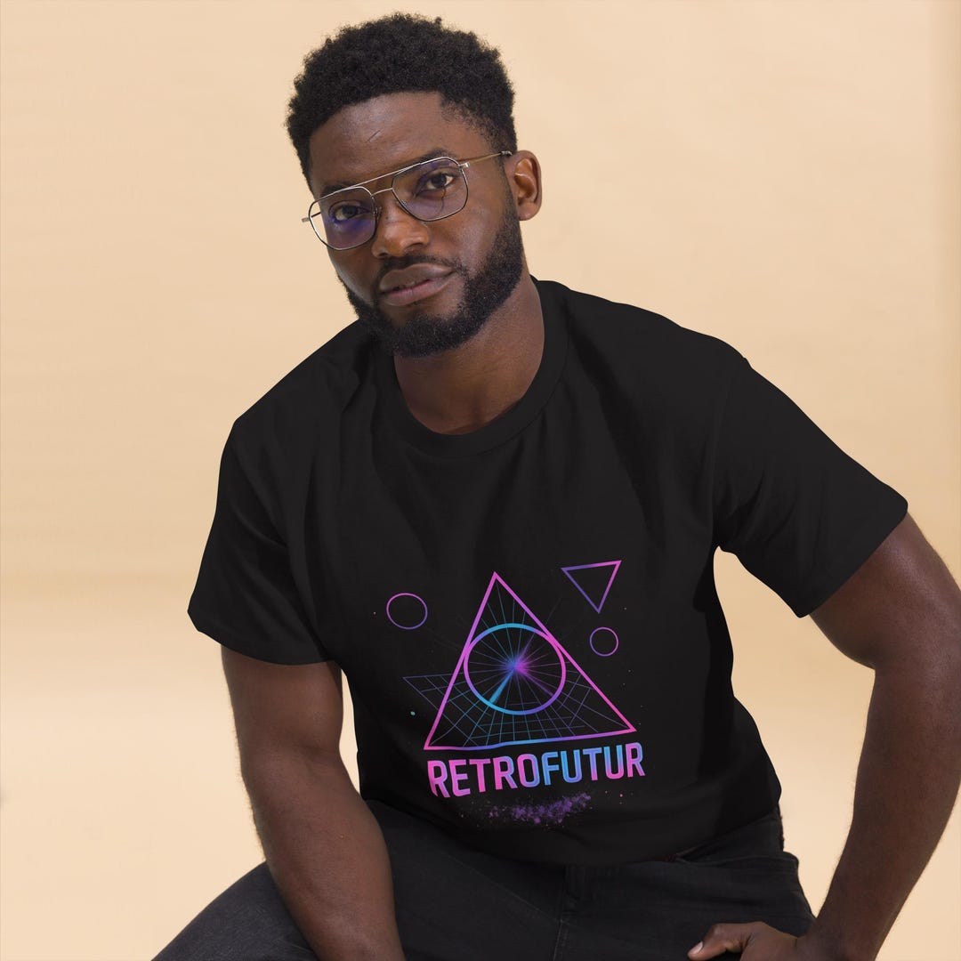 Retrofutur T-shirt: 80s Synthwave Neon Cyberpunk Graphic Tee - Etsy