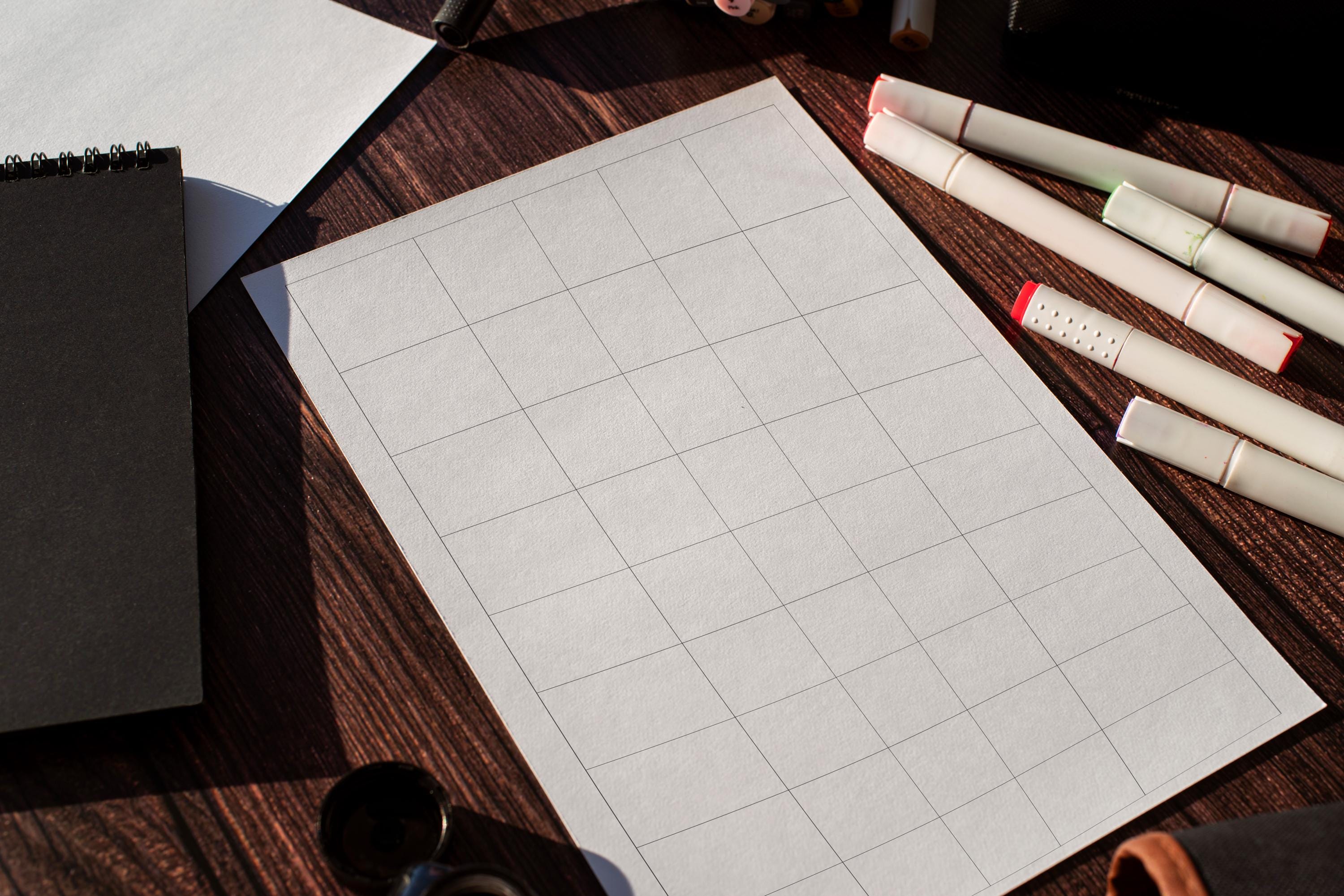 Digital Grid Paper | Printable A4 Graph Paper | Seamless Grid ...