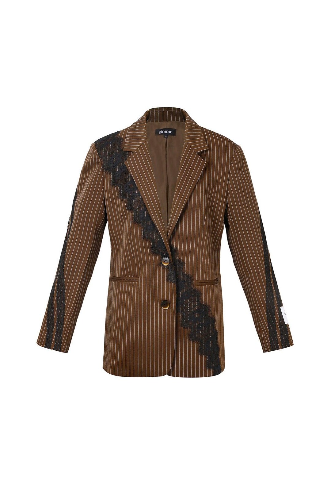 Woven Polyester Fiber Women's Suit Set Elegant Stripes Lace Panel - Etsy