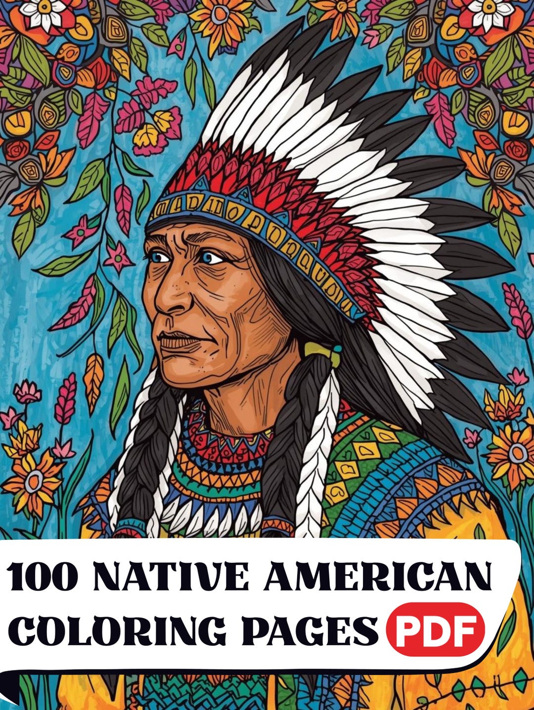 100 Native American Coloring Pages | Downloadable PDF | Culture, Nature ...