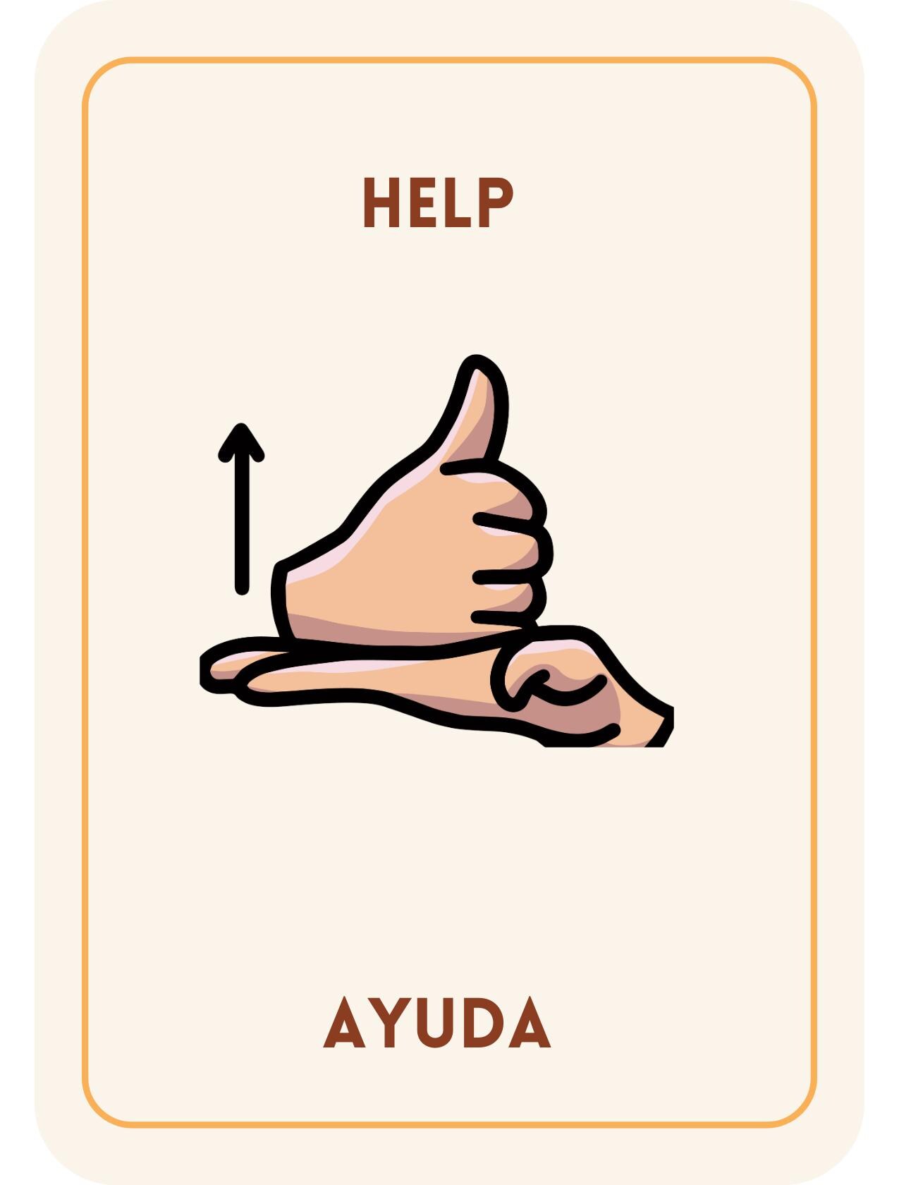 Toddler Flashcards: Sign Language & Spanish Learning Cards - Etsy