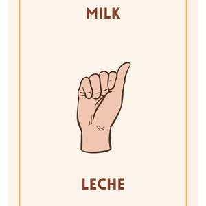 Toddler Flashcards: Sign Language & Spanish Learning Cards - Etsy